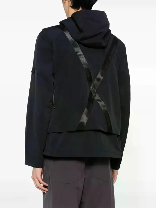 SPOONYARD Detachable Panel Hooded Jacket - Black