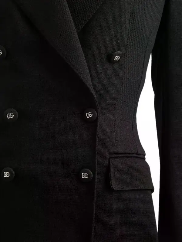 Dolce & Gabbana Milano-rib Double-breasted Blazer