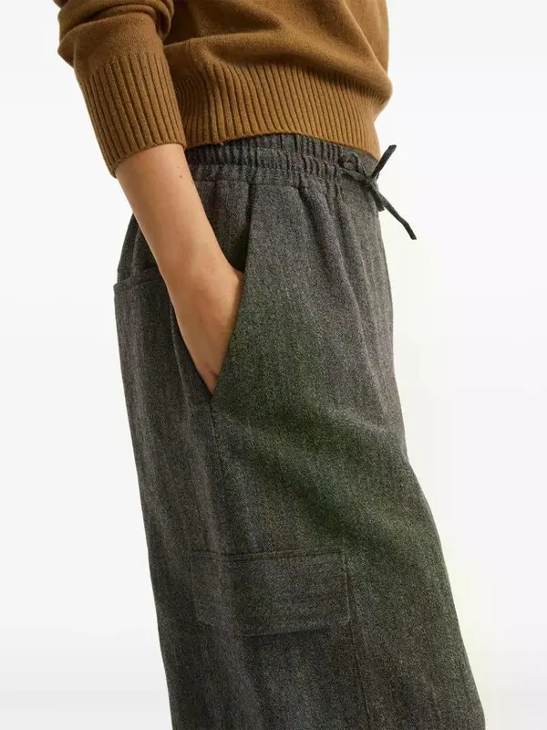 YVES SALOMON Wide Leg Cargo Trousers
