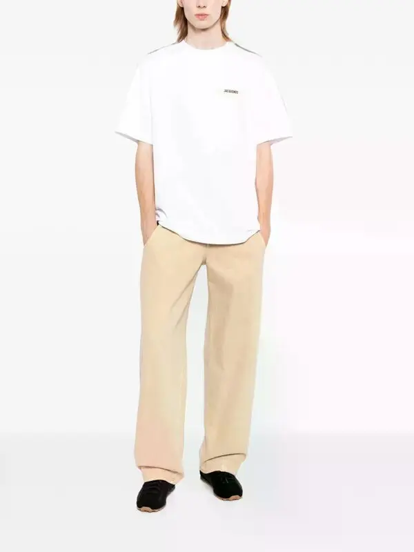 Jacquemus Le T-shirt Gros Grain Top - White