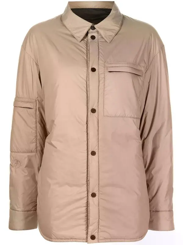 Aztech Mountain Padded Shirt Jacket - Brown