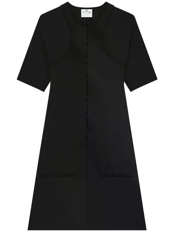 COURREGES A-line Mini Dress - Black