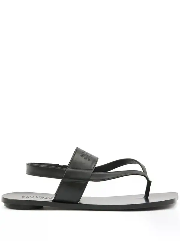 MAISON MARGIELA Leather Logo Debossed Sandals