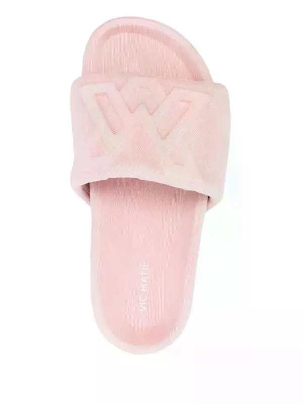 VIC MATIE Logo Embossed Slides