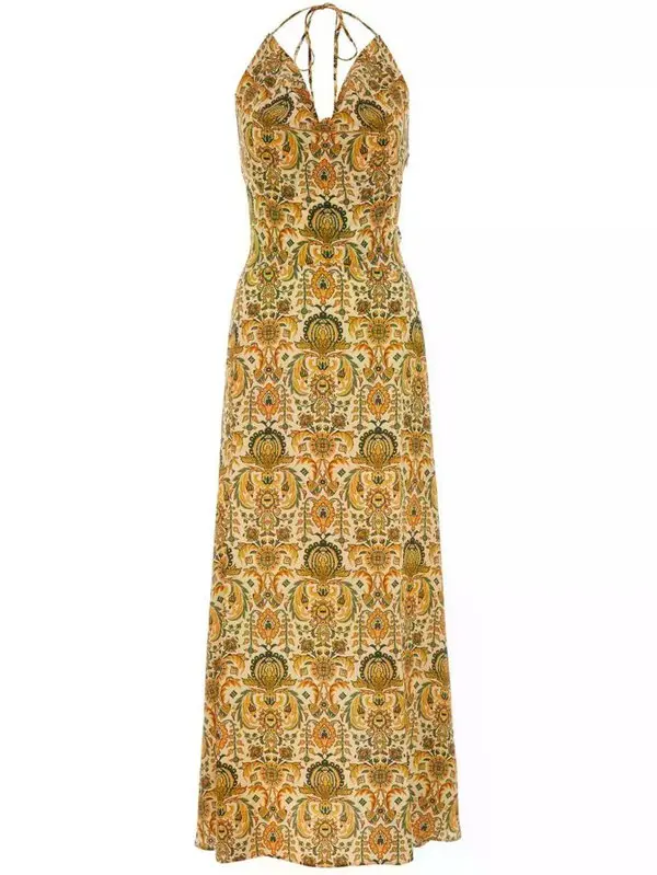 PANTAMOLLE Rosy Maxi Dress