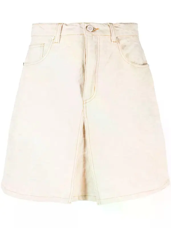 Casablanca Monogram-jacquard Denim A-line Skirt
