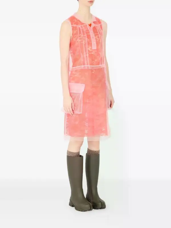 MAISON MARGIELA Layered Midi Dress - Orange