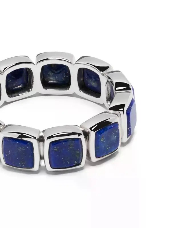 Tom Wood Sterling Cushion Lapis Lazuli Ring - Silver