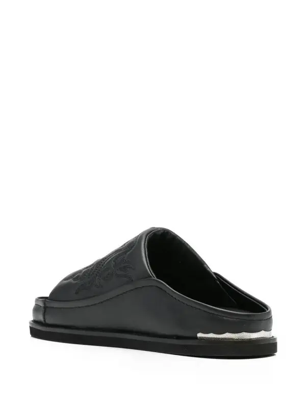 TOGA VIRILIS Embroidered Leather Sandals