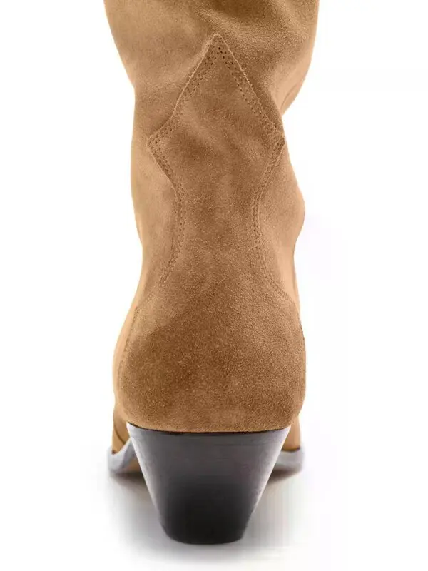 Isabel Marant Étoile Suede Cowboy Boots - Neutrals