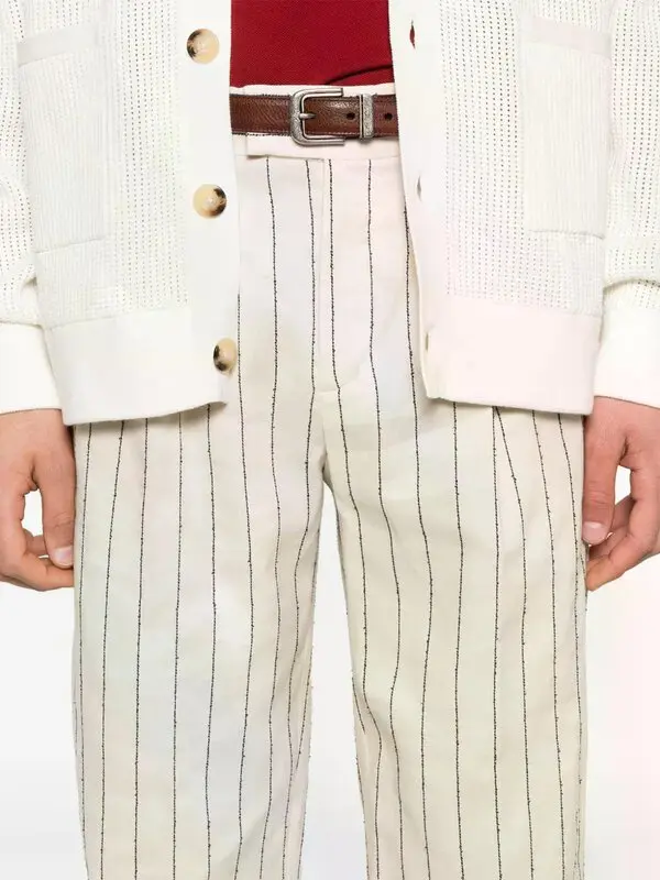 Drole De Monsieur Striped Tailored Trousers