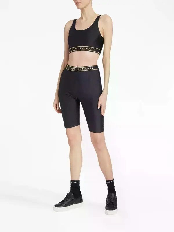 GIUSEPPE ZANOTTI Halina Logo Underband Tank Top - Black
