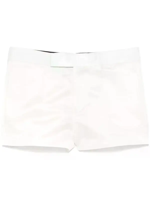 SAPIO Satin Weave Shorts - White