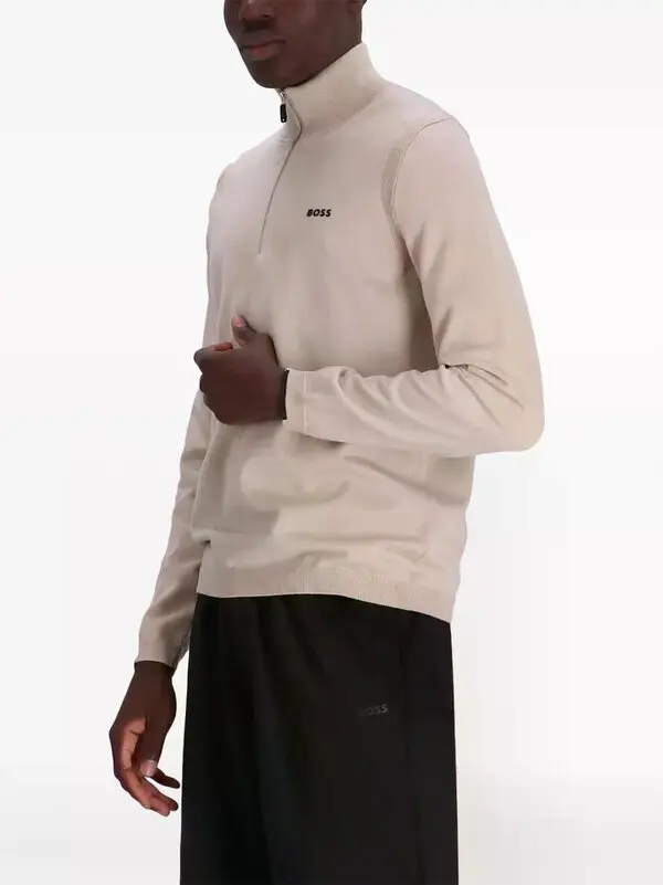 BOSS Ever-x Zip Neck Sweater