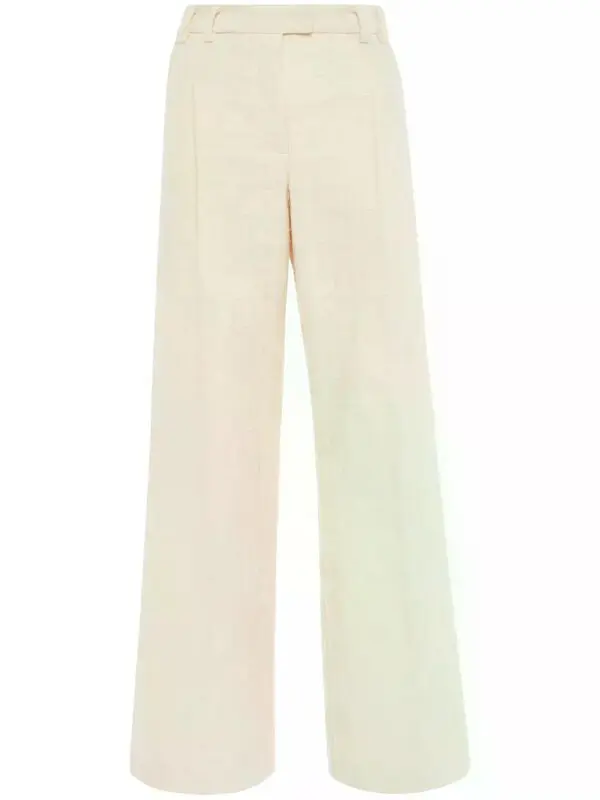 La DoubleJ La Comasca Jacquard Wide-leg Trousers