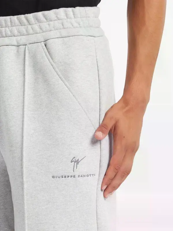 GIUSEPPE ZANOTTI Cotton Track Shorts - Grey