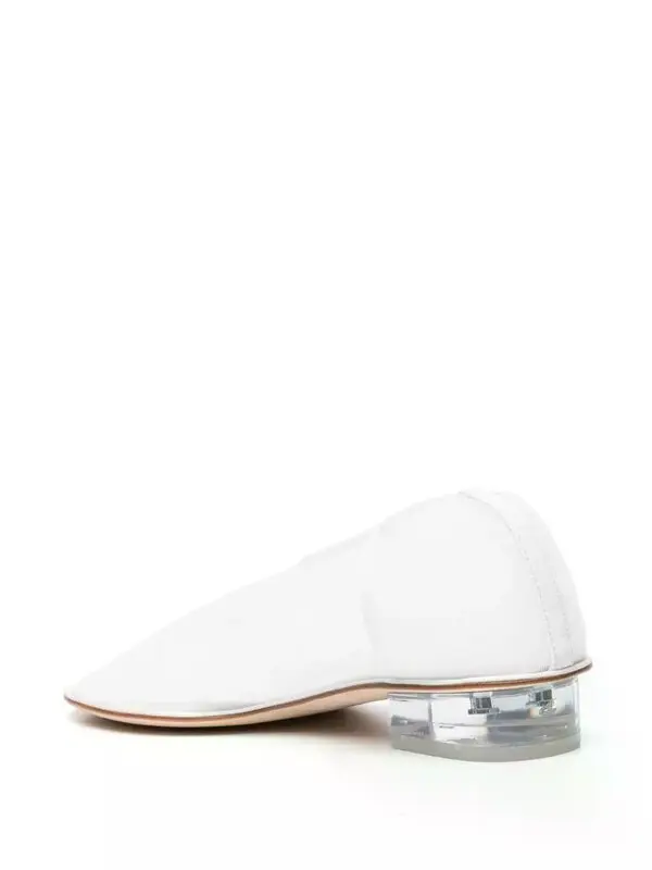 Studio Amelia Vestige Ballerina Flats With Transparent Block Heel