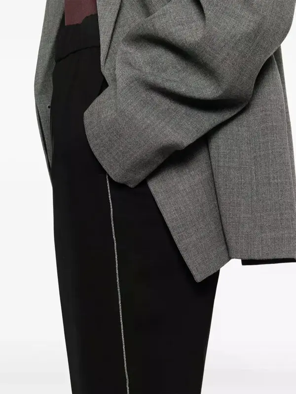 Peserico Crepe Tailored Trousers With Side Detail