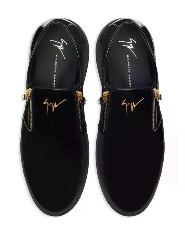 GIUSEPPE ZANOTTI Conley Zip Chunky Sneakers - Black