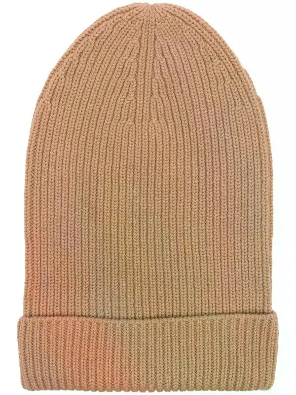 Fabiana Filippi Ribbed Beanie - Brown