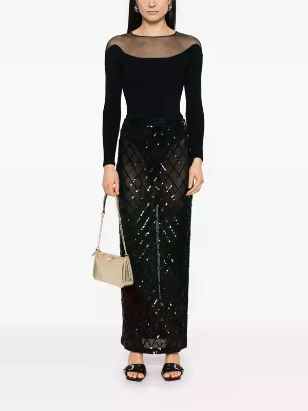 P.a.r.o.s.h Embellished Maxi Skirt