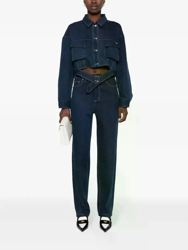 ROTATE BY BIRGER CHRISTENSEN Straight-leg Denim Jeans