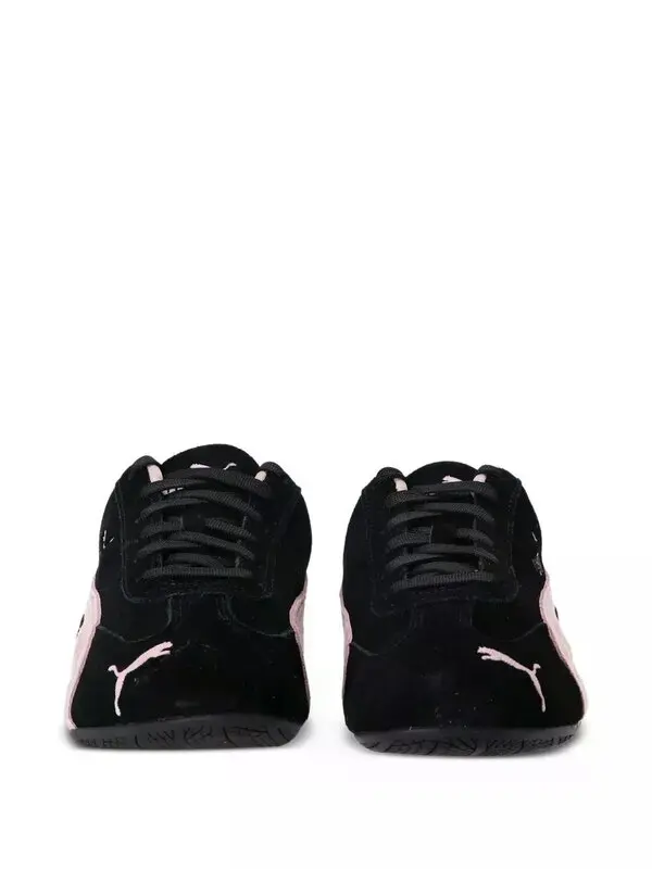 PUMA Speedcat Lace-up Suede Sneakers - Black