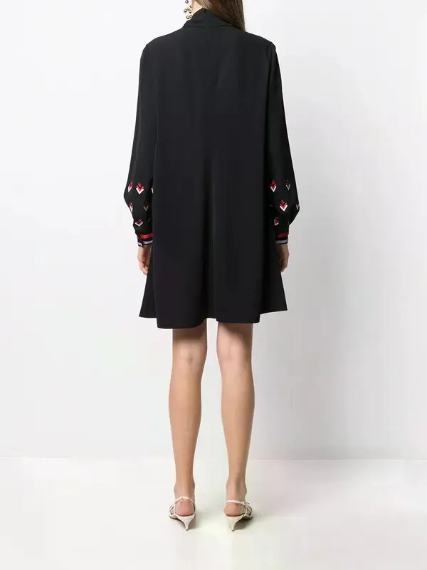 Valentino Garavani Sequin-detail Long-sleeve Dress