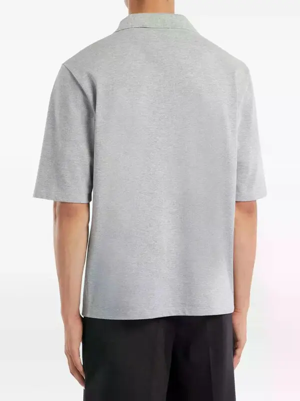 GIUSEPPE ZANOTTI Lr-63 Cotton Polo Shirt - Grey