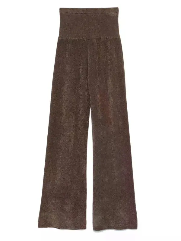 AYA MUSE Ribbed Waistband Knitted Trousers
