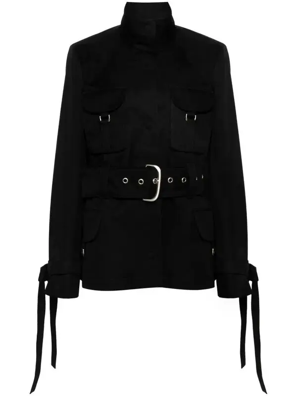 Off-White Cargo Belted Jacket - Black