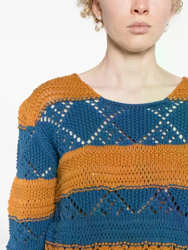 La DoubleJ Playa Cotton Jumper With Fringe Detail