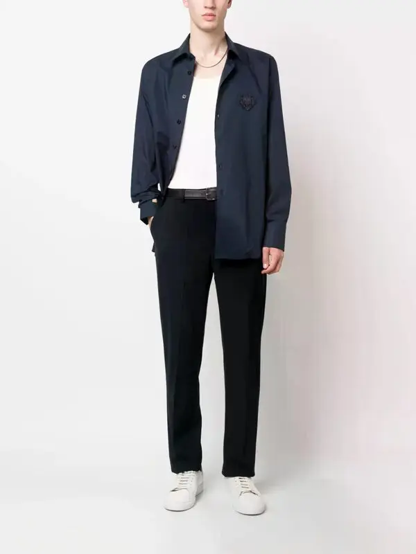 BILLIONAIRE Embroidered-motif Long-sleeve Shirt