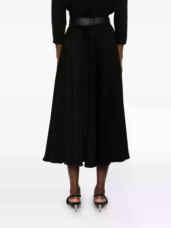NISSA Belted Midi Skirt