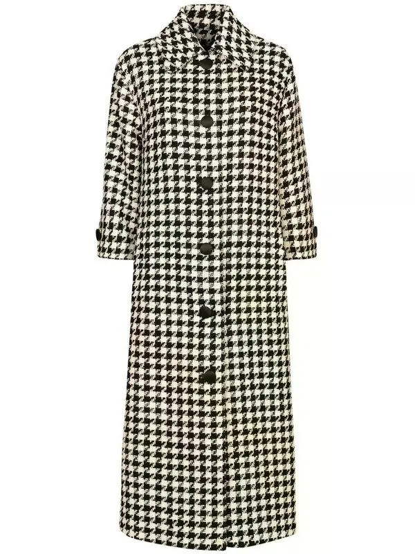 Dolce & Gabbana Houndstooth Trench Coat