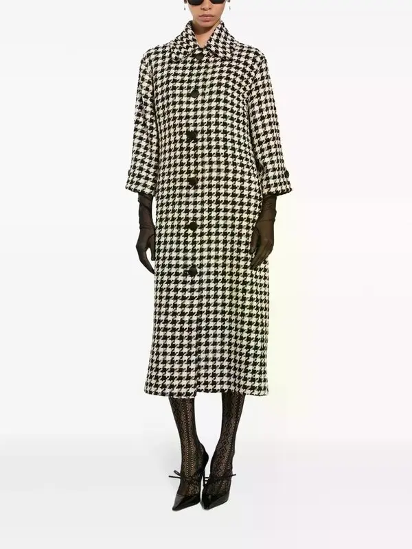 Dolce & Gabbana Houndstooth Trench Coat