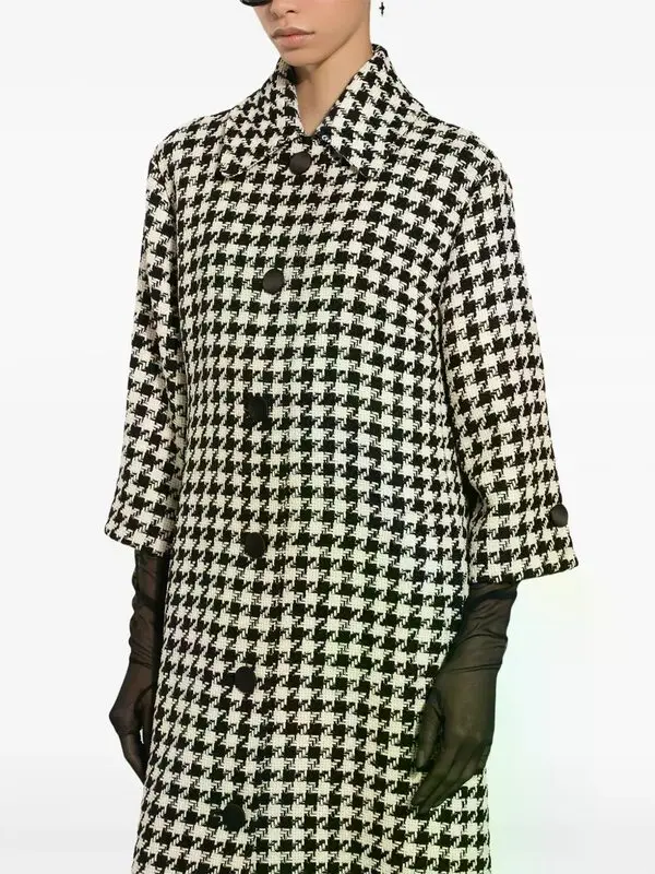 Dolce & Gabbana Houndstooth Trench Coat