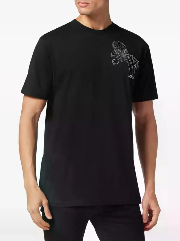 Philipp Plein Rhinestone-embellished Cotton T-shirt