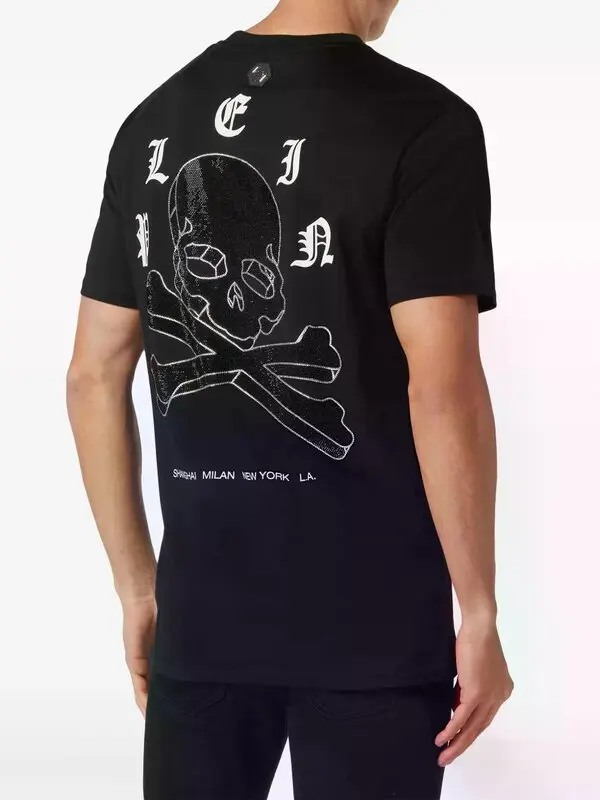 Philipp Plein Rhinestone-embellished Cotton T-shirt