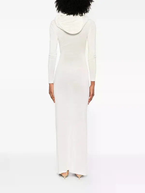 AYA MUSE Fine-knit Maxi Dress With Cowl Neck