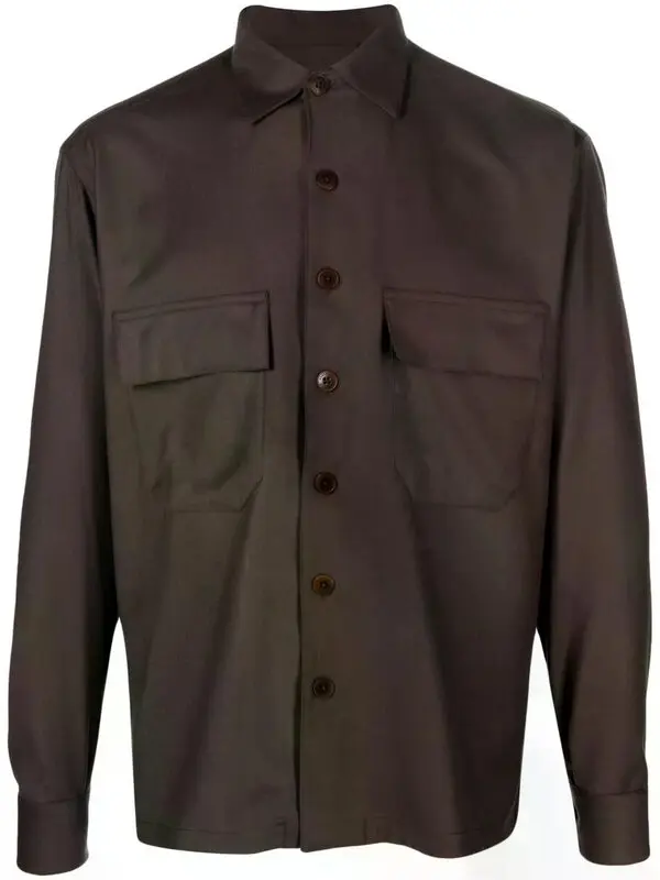 COSTUMEIN Long-sleeve Virgin Wool Shirt