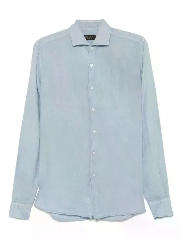 DELL'OGLIO Linen Shirt - Blue