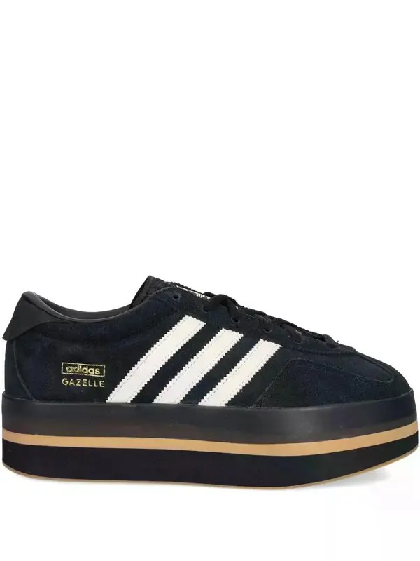 Adidas Gazelle Stack Platform Sneakers - Black