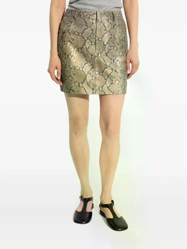 GESTUZ Animal Print Mini Skirt