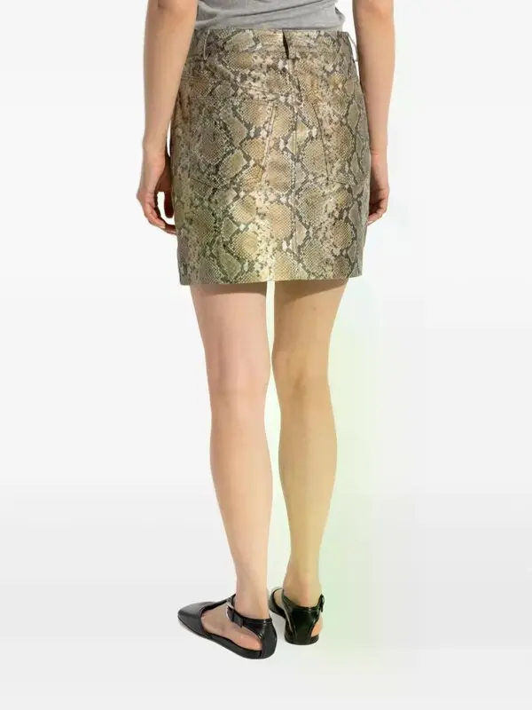 GESTUZ Animal Print Mini Skirt