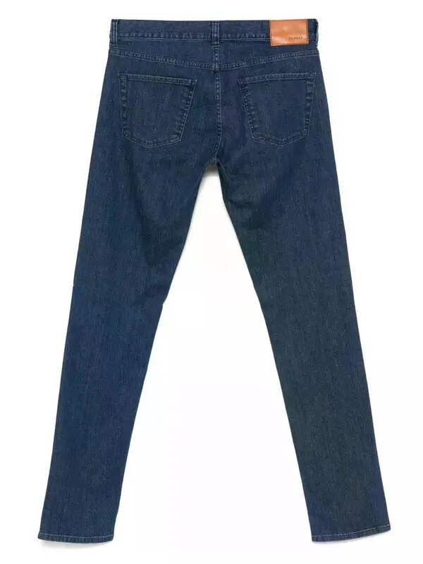 Canali Logo-patch Jeans