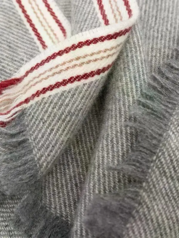 Brunello Cucinelli Cashmere Striped Scarf