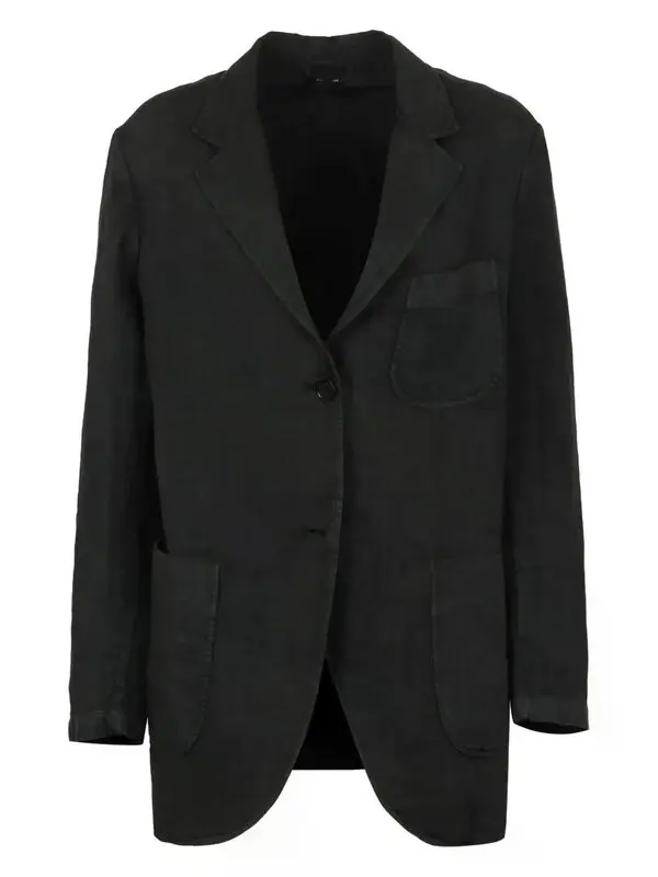Aspesi Linen Single-breasted Suit - Green