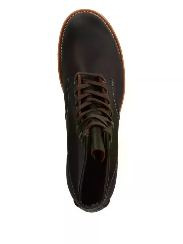 Red Wing Lace Up Leather Boots - Black