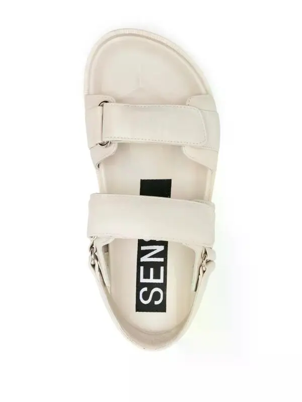 Senso Zina Leather Touch-strap Sandals - Neutrals